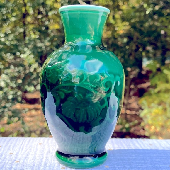 Avon | Accents | Vintage Avon Spring Bouquet Fragrance Vase Jade Green ...